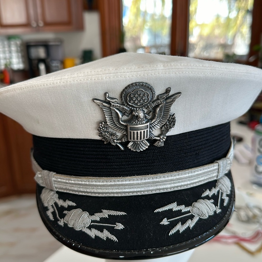 Vintage Wolbro Usaf Officers Service Cap - Gem